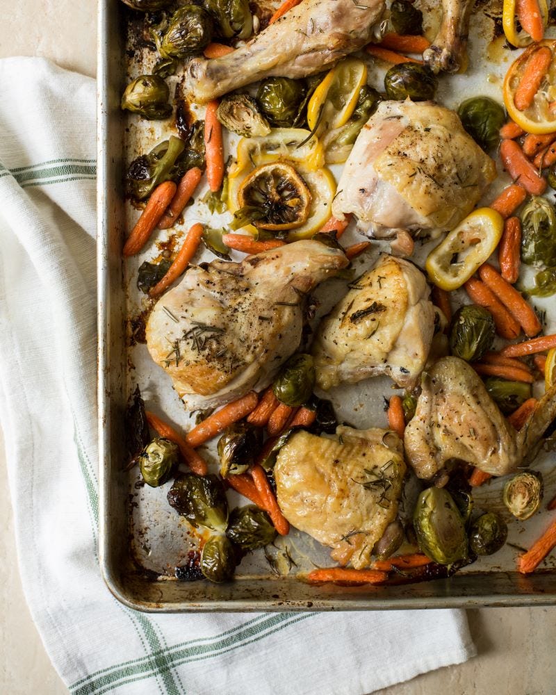 Lemon Chicken Sheet Pan Dinner | Healthy Recipes | American Cancer Society