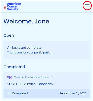 FAQs: CPS-3 Participant Portal | American Cancer Society