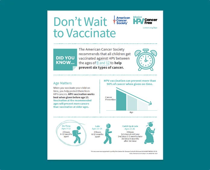 HPV Vaccination and Cancer Prevention | ACS | American Cancer Society