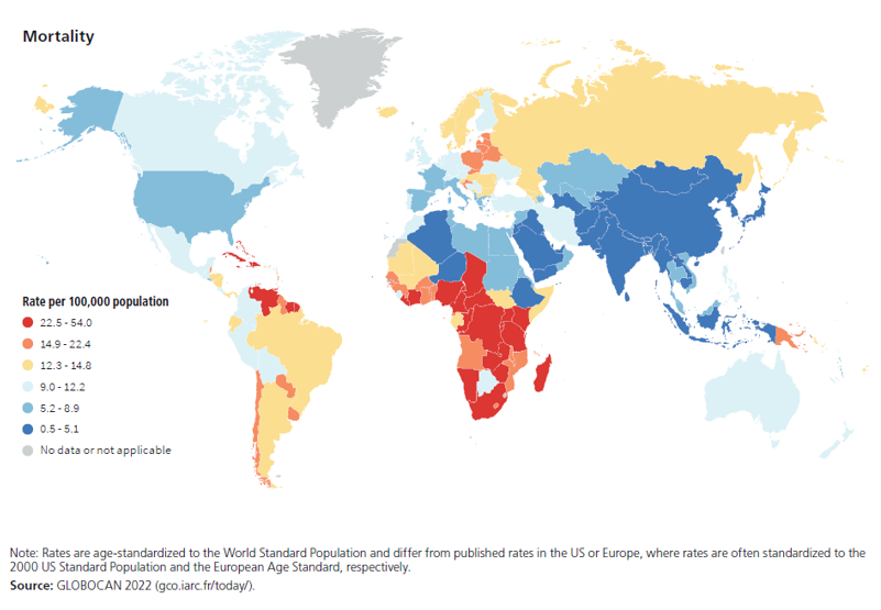 Cancer in Men: Prostate Cancer is #1 for 118 Countries Globally ...