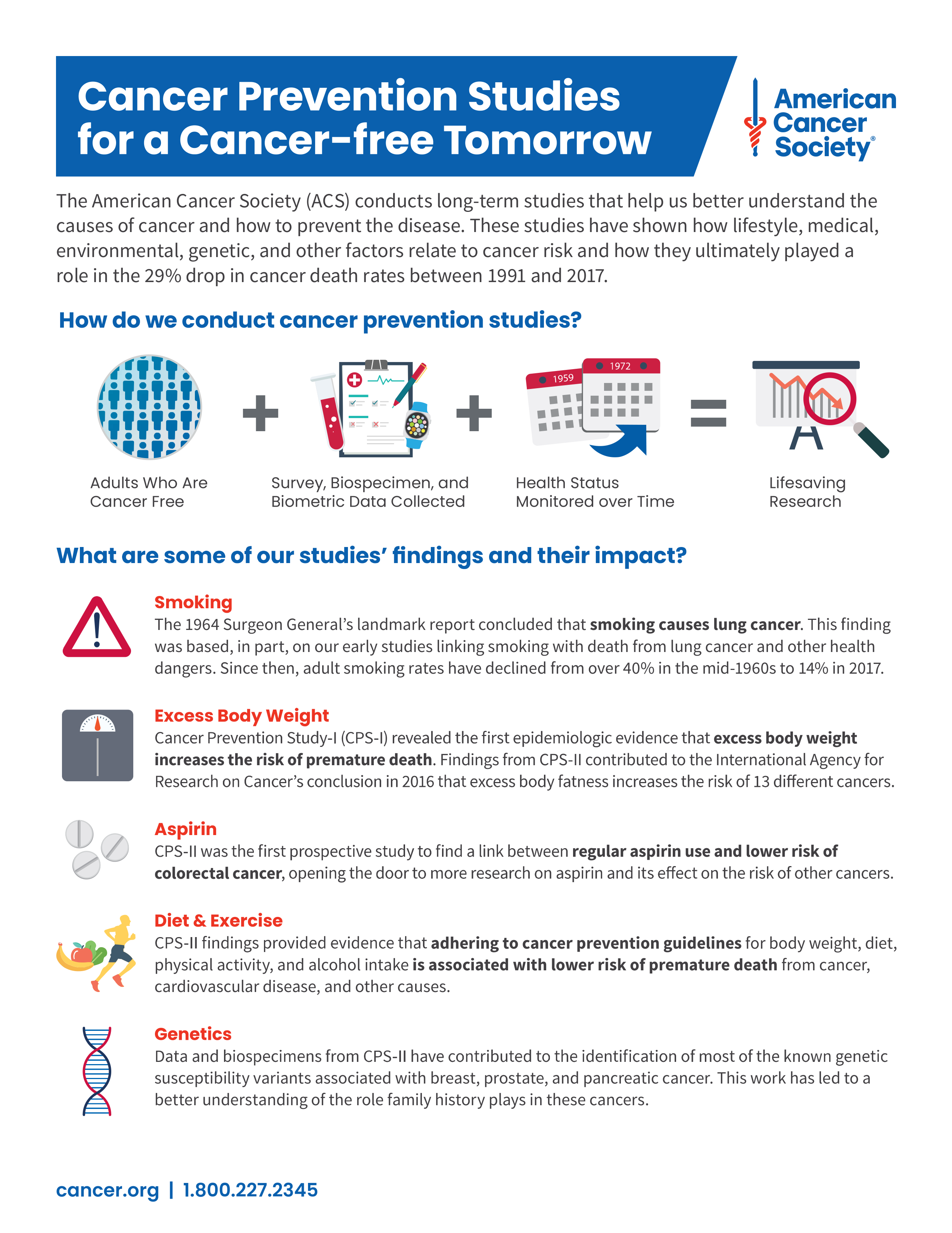 Infographic: Cancer Prevention Studies | American Cancer Society
