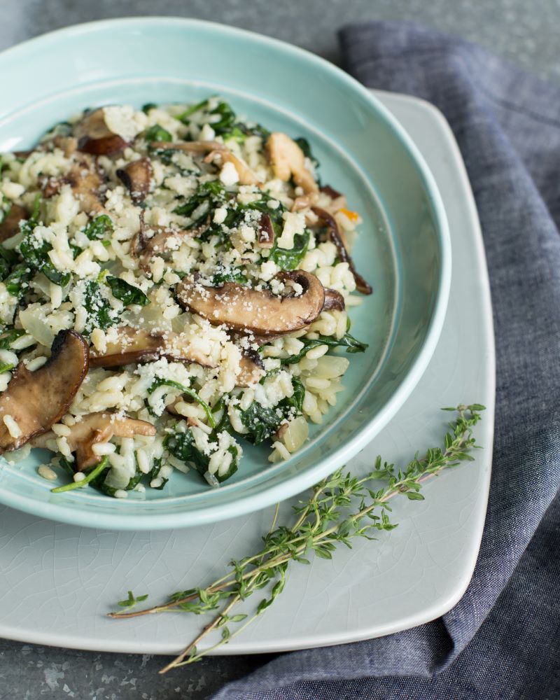 Spinach And Mushroom Risotto | Healthy Recipes | American Cancer Society