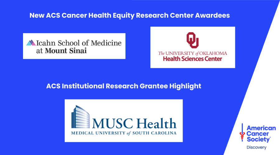 American Cancer Society Institutional Grant Highlights from the Newly ...